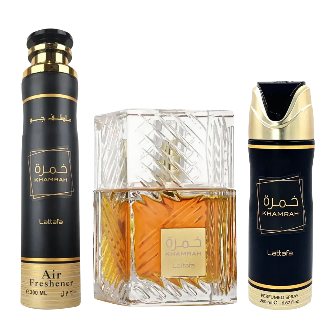 Lattafa Khamrah Gift Set Unisex 3-Pack Pakistan – Lattafa Pakistan